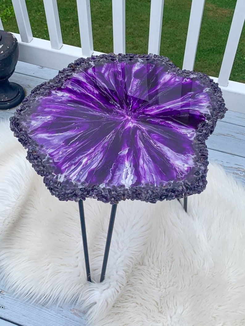 Amethyst Table MADE TO ORDER Purchase From My Site for Cheaper Price - Etsy