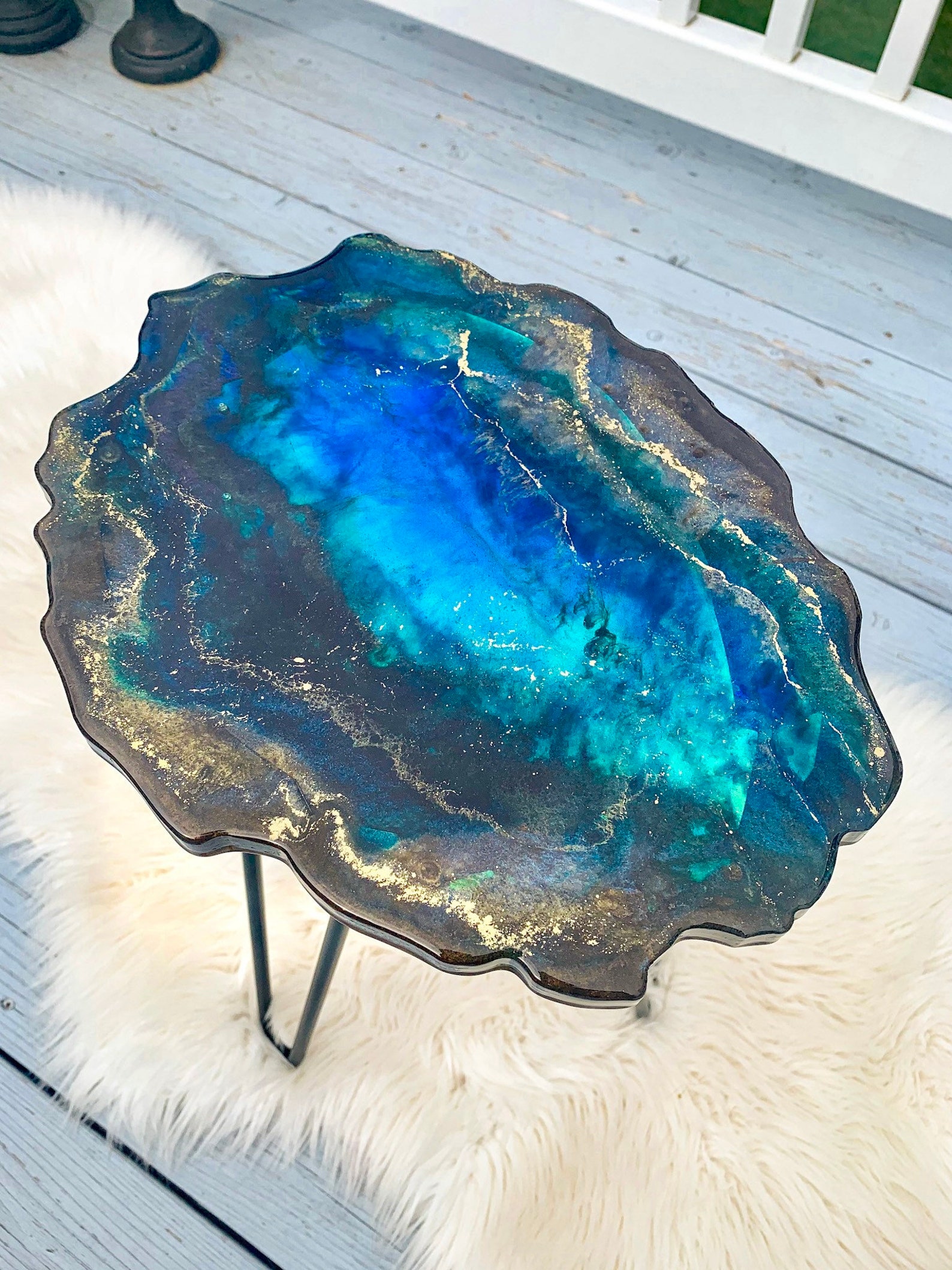 Boulder Opal Table MADE TO ORDER Purchase From My Site for Cheaper ...
