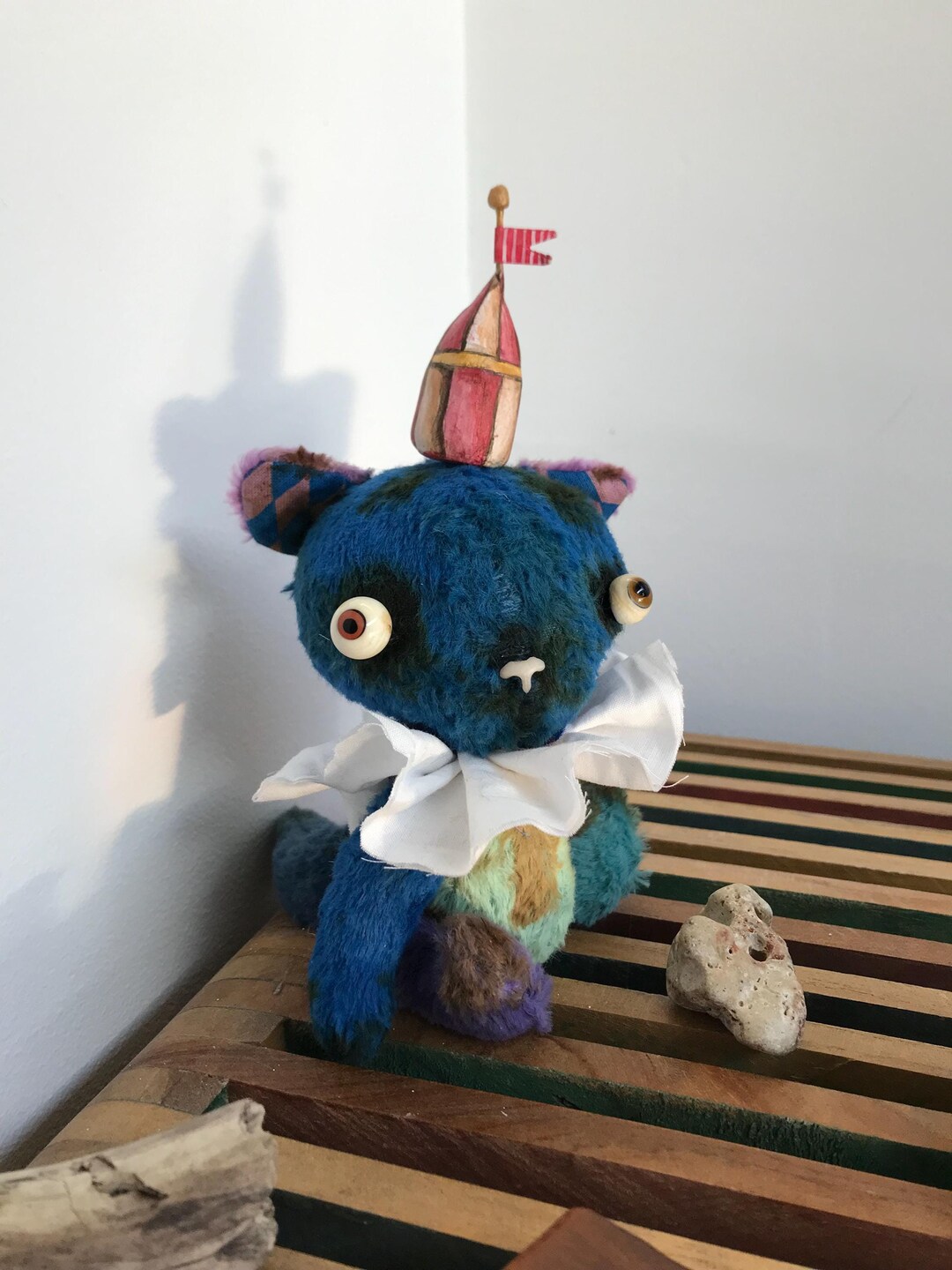 Crazy Bear, Creepy Cat Ooak Toy Teddy Doll, the Bell Crew. Cat Grunge ...