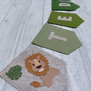 Personalised Bunting, Safari Bunting, Safari Nursery, Jungle Nursery ...