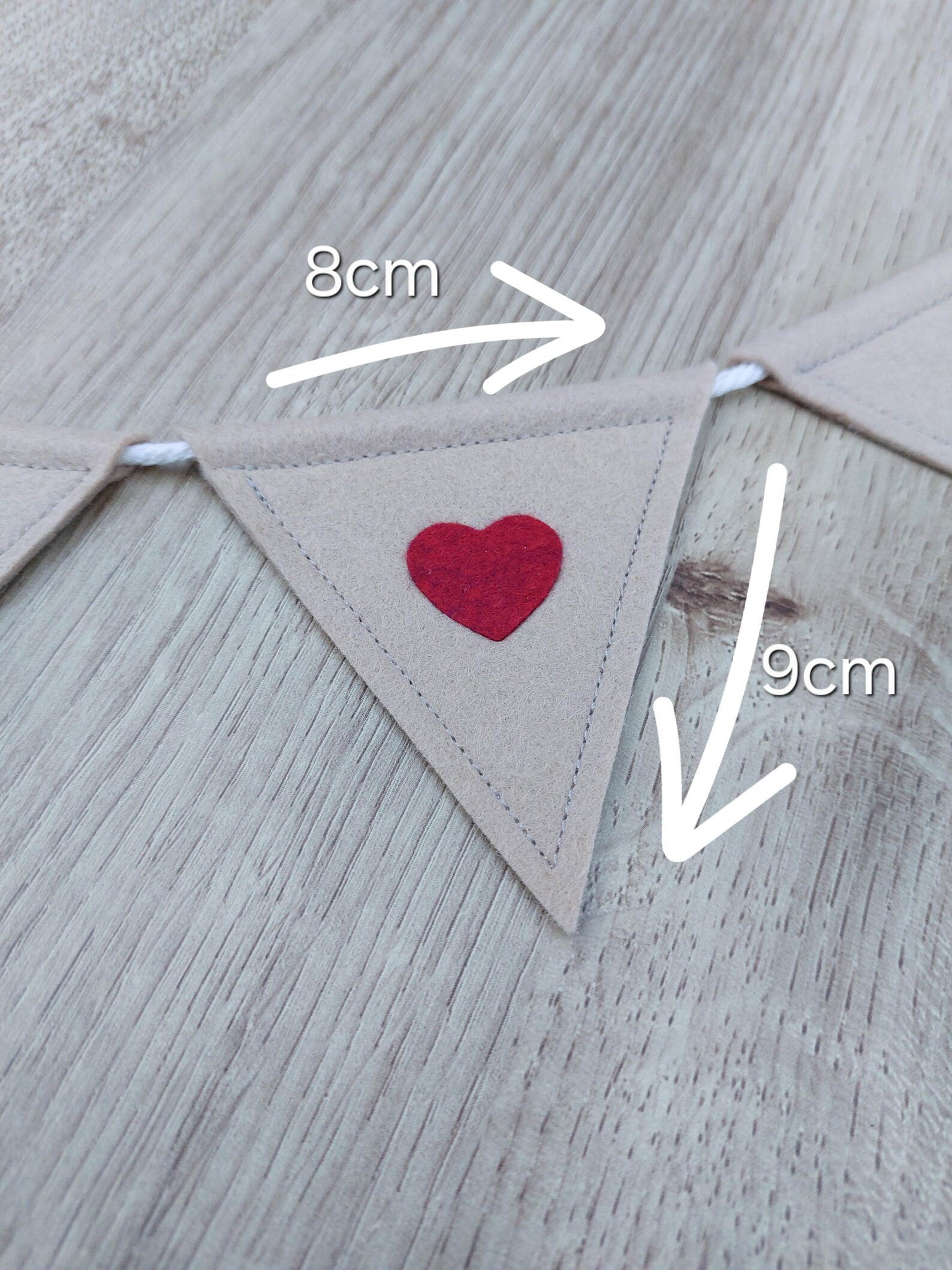 Valentine's Garland, Bunting, Banner, Mini Felt Bunting, Heart Garland ...