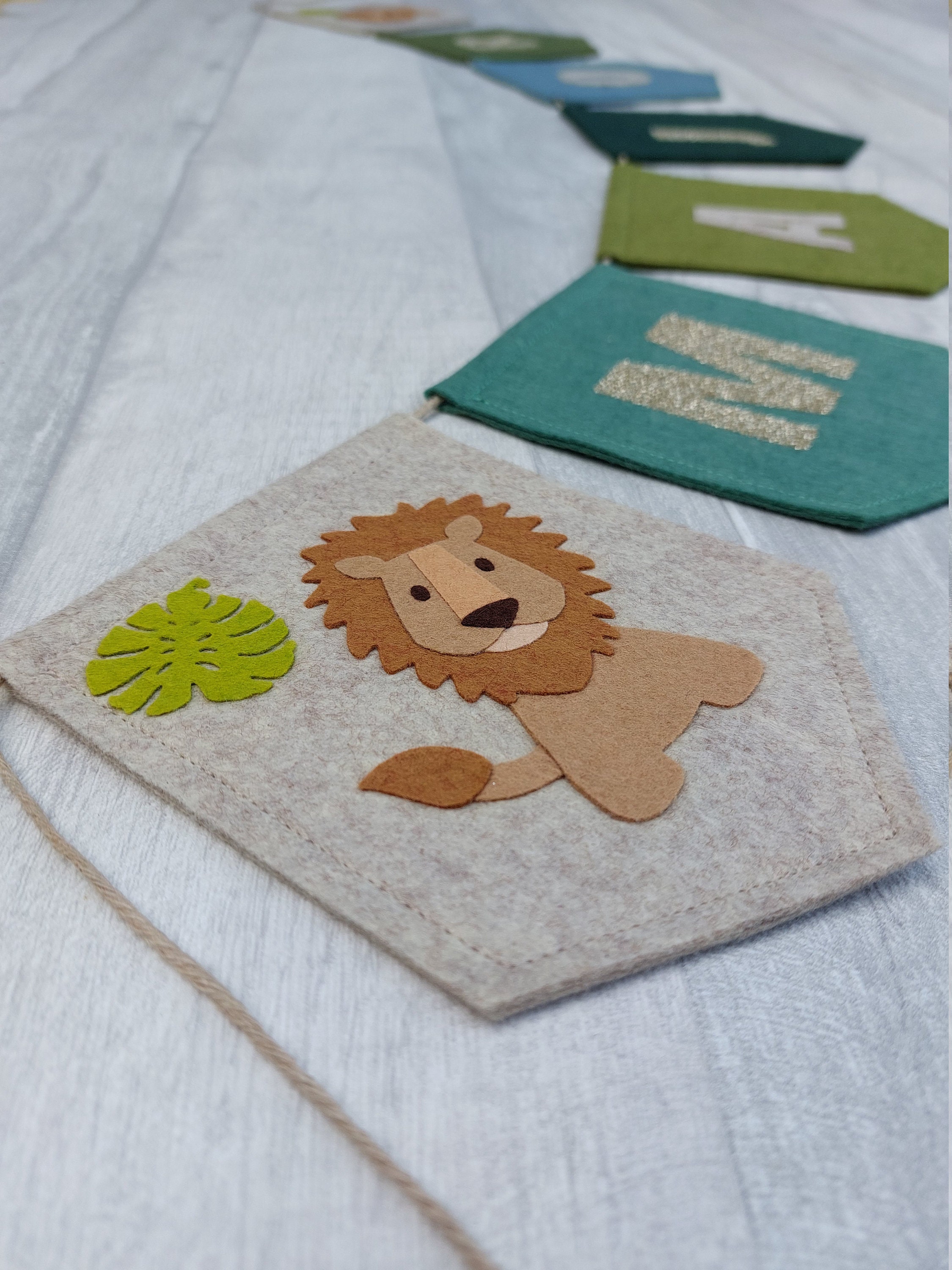 Personalised Bunting, Safari Bunting, Safari Nursery, Jungle Nursery ...