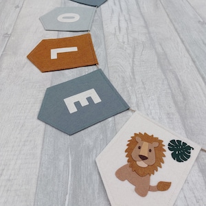 Personalised Bunting, Safari Bunting, Safari Nursery, Jungle Nursery ...