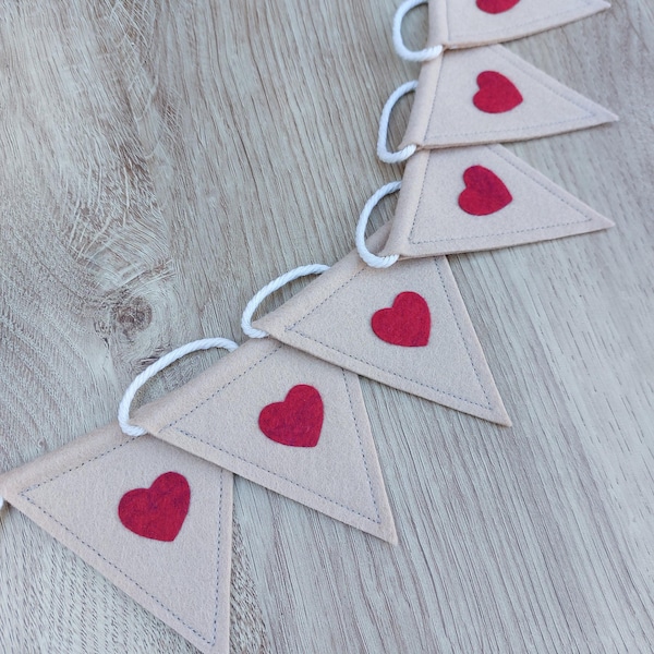 Valentine Bunting - Etsy