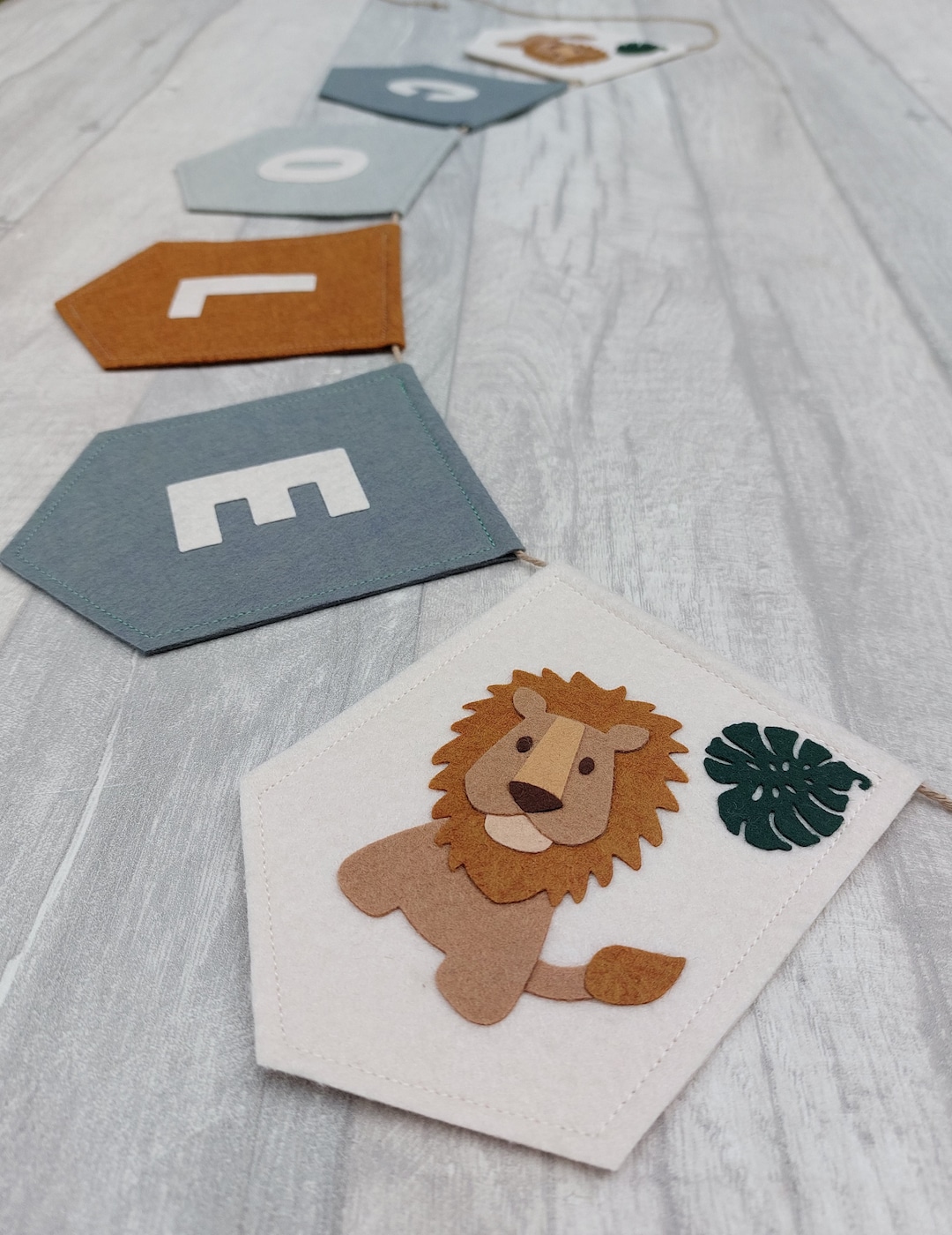 Personalised Bunting, Safari Bunting, Safari Nursery, Jungle Nursery ...