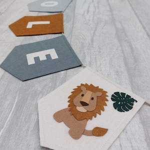 Personalised Bunting, Safari Bunting, Safari Nursery, Jungle Nursery ...