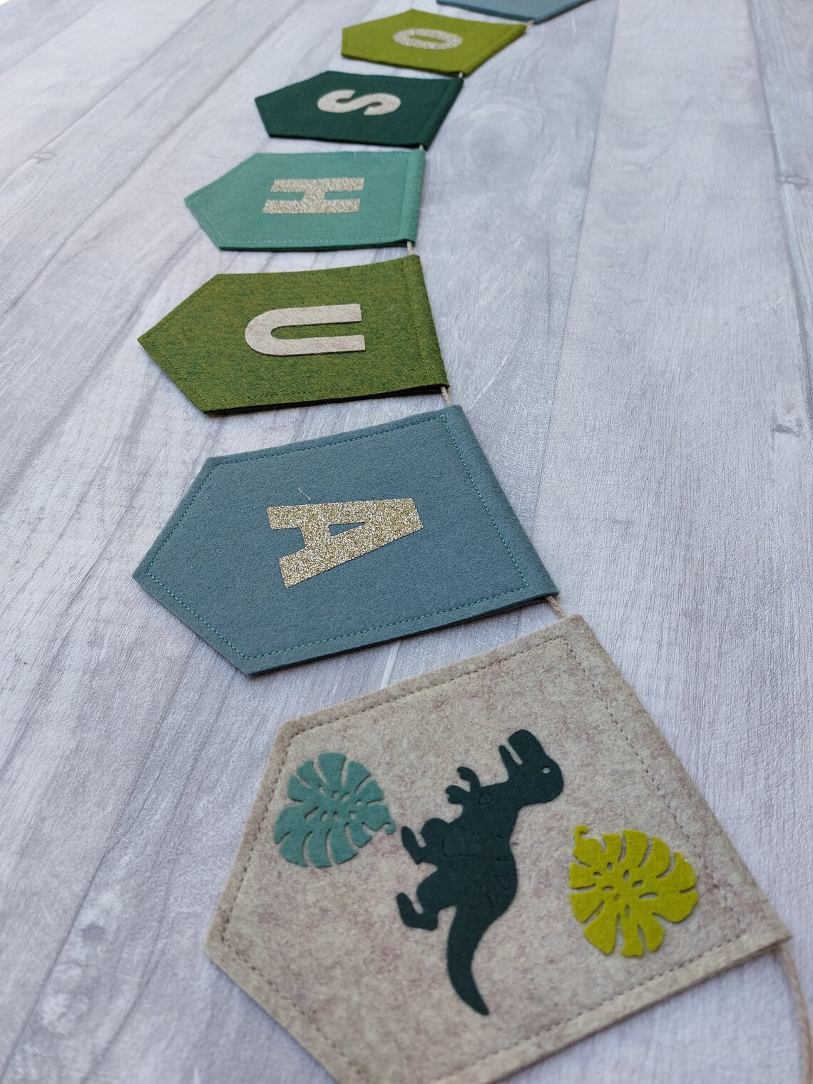 Personalised Bunting, Dinosaur Bunting, Safari Nursery, Jungle Nursery ...