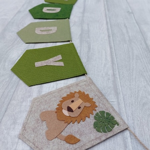 Personalised Bunting, Safari Bunting, Safari Nursery, Jungle Nursery ...