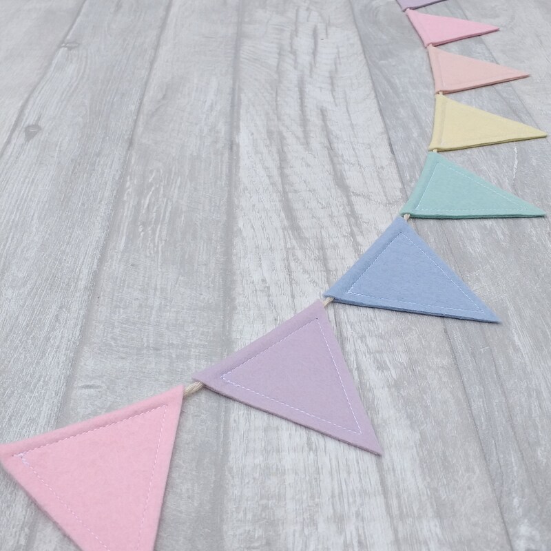 Pastel Bunting - Etsy