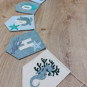 Under the Sea Bunting, Garland, Personalised Name Banner, Sea Life ...