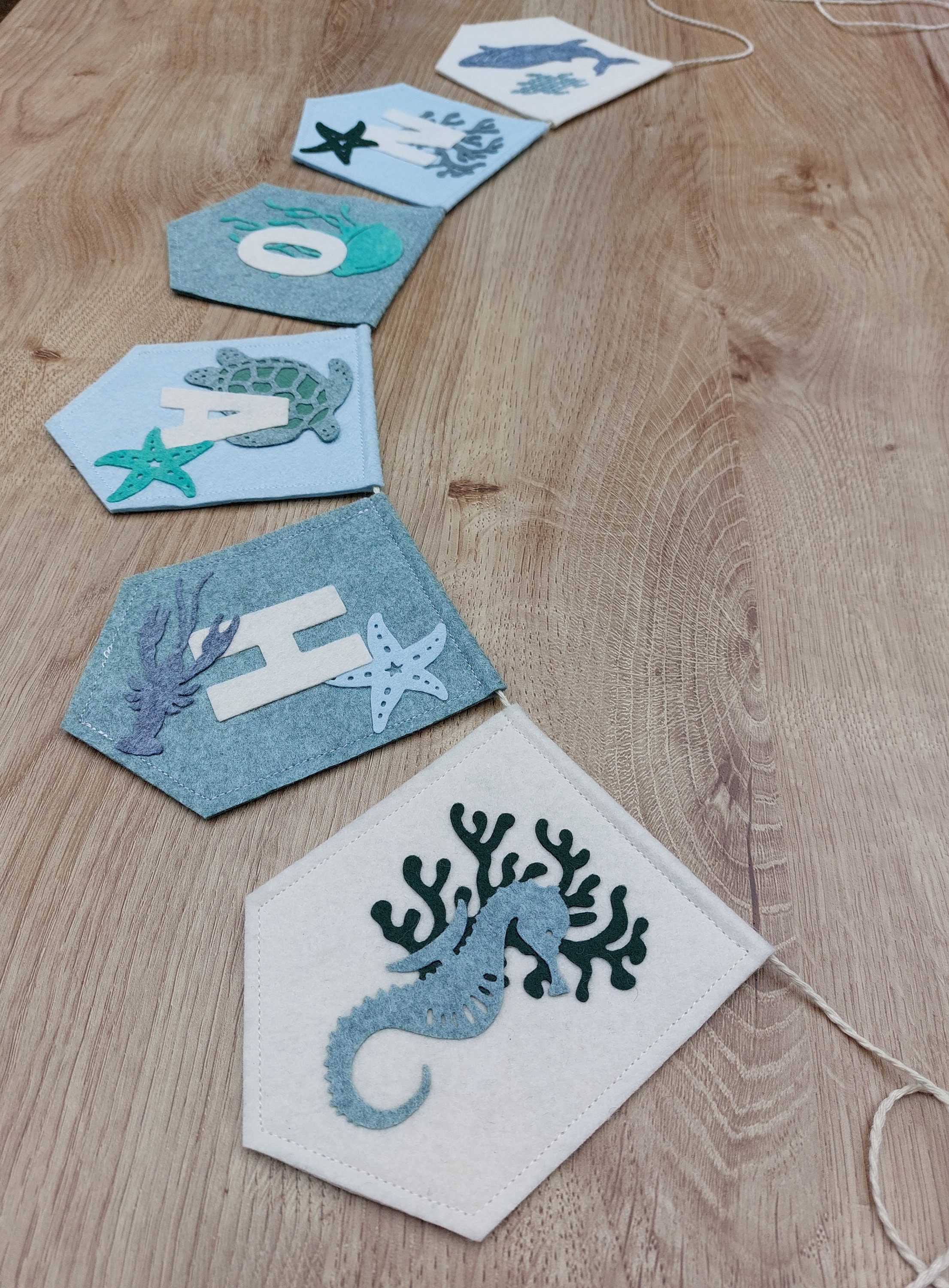 Under the Sea Bunting, Garland, Personalised Name Banner, Sea Life ...