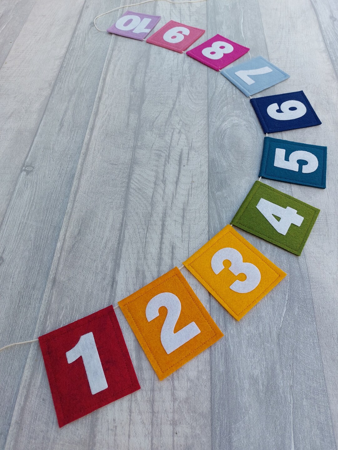 Number Line, Playroom Bunting, Classroom Decor, Numeracy Aid ...