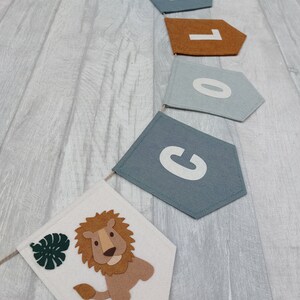 Personalised Bunting, Safari Bunting, Safari Nursery, Jungle Nursery ...