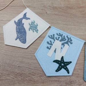 Under the Sea Bunting, Garland, Personalised Name Banner, Sea Life ...