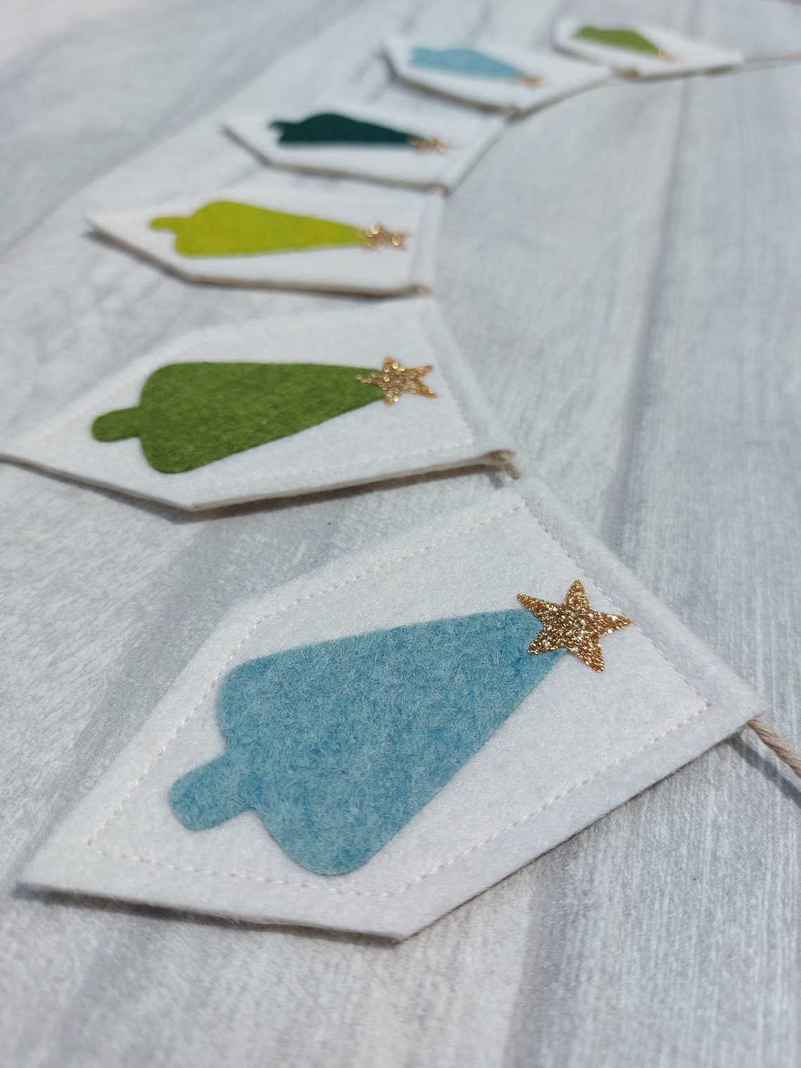Christmas Bunting, Christmas Tree Decoration, Felt Garland, Festive ...