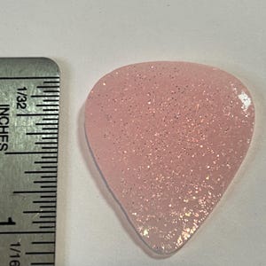 Guitar Picks With Soft Pink Glitter Set of Four - Etsy