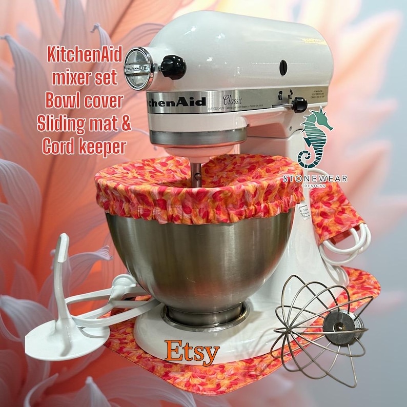 Kitchenaid Bowl Cover, Sliding Mat & Cord Keeper With Reversible ...
