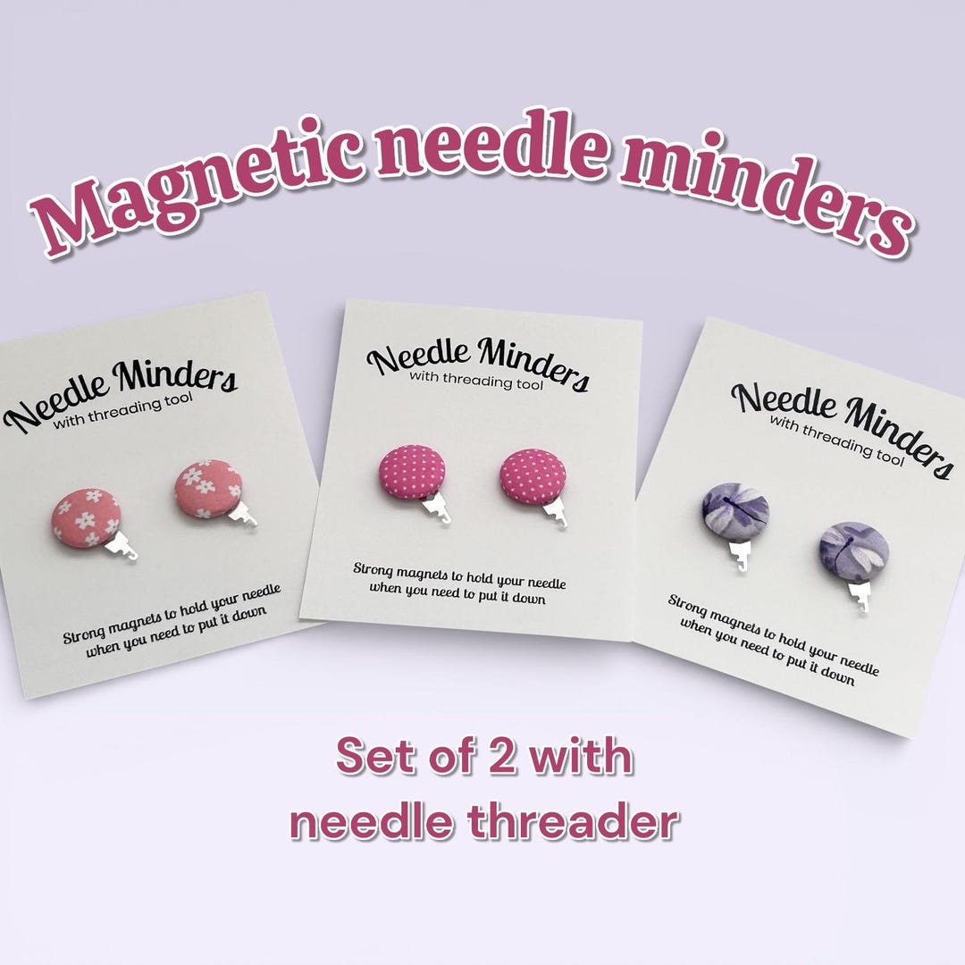Magnetic Needle Minder Set of Two With Threader Sewing Tool Gift - Etsy
