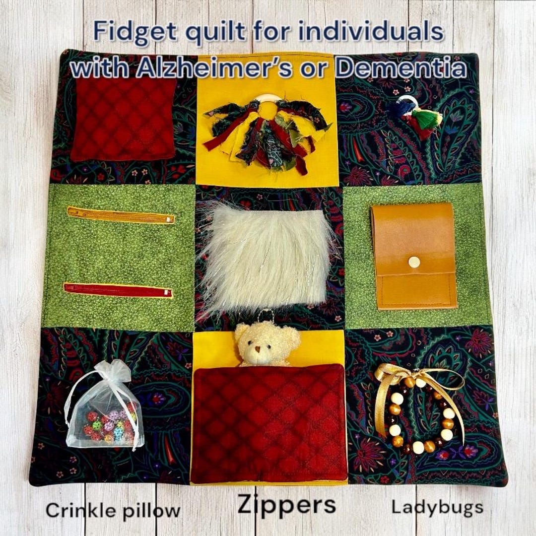 Fidget Sensory Quilt: Dementia, Alzheimer's, Autism, Asperger’s - Etsy