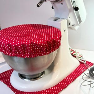 Kitchenaid Bowl Cover, Sliding Mat & Cord Keeper With Reversible Cherry ...