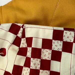 Reversible Pie Plate Cozy With Checker Board and Cherry Pattern - Etsy