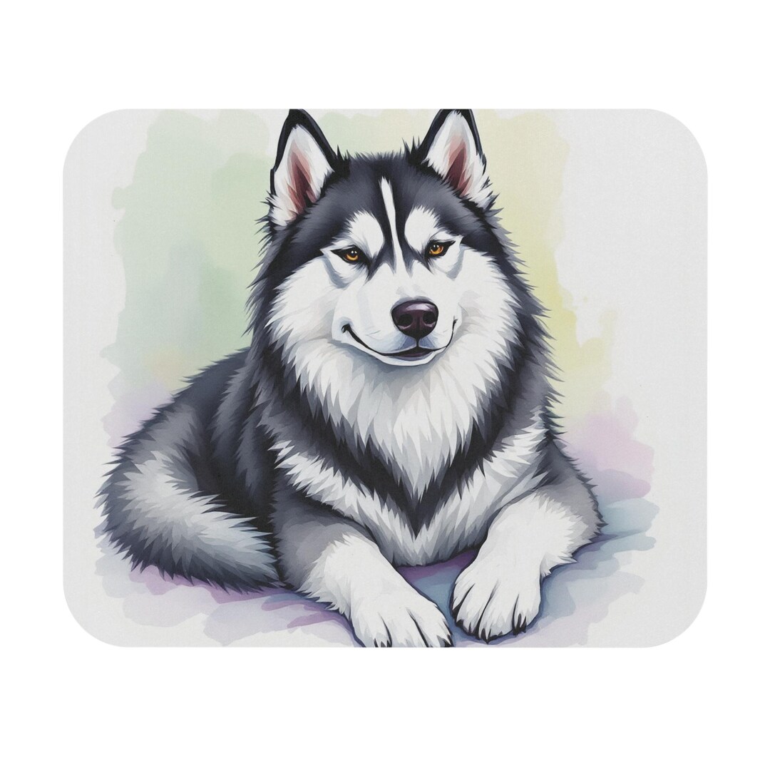 Customizable Siberian Husky Mouse Pad Gift for Home or Office - Etsy