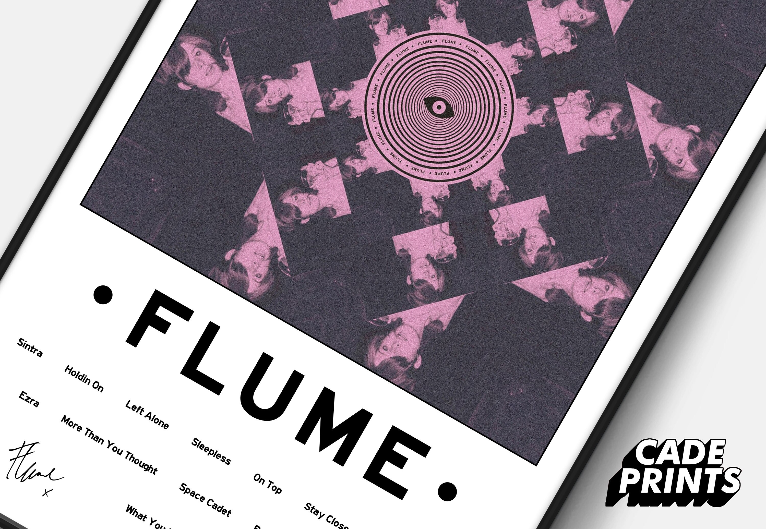 Flume Polaroid Album Tracklist Poster // Flume Poster // Hi This Is ...