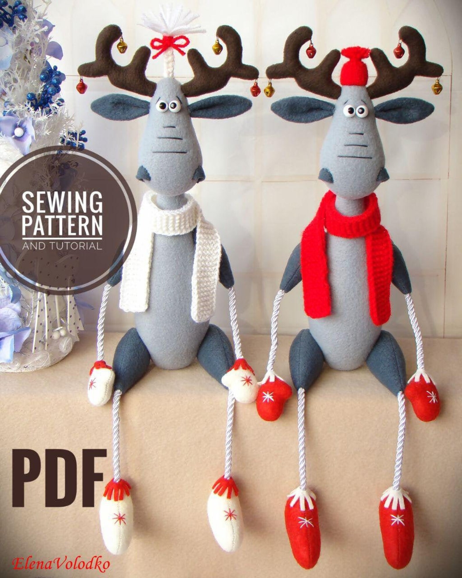 Sewing Pattern Deer Sewing Pattern PDF Soft Toy Pattern New - Etsy