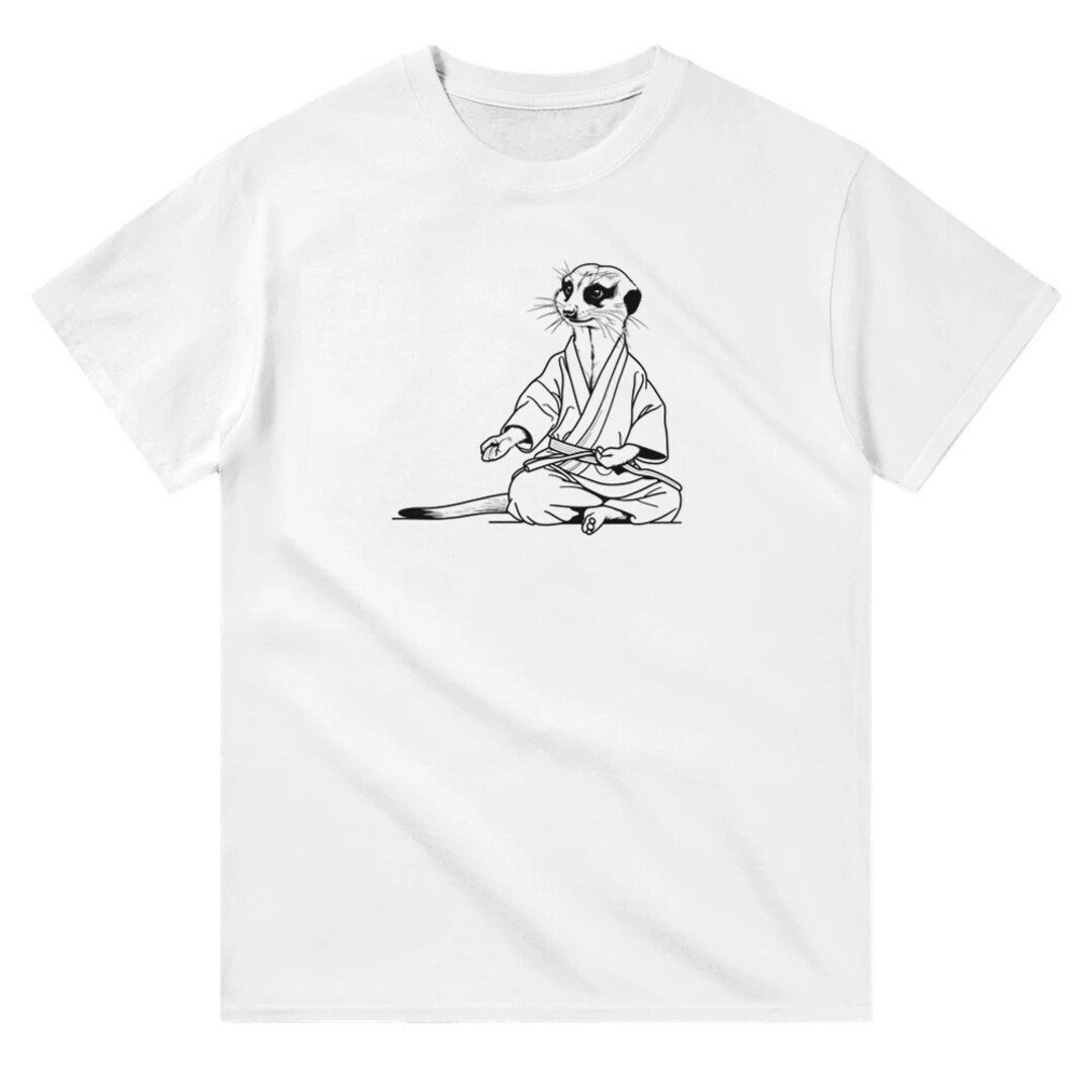 Meerkat Martial Arts Shirt ,unisex, Animal Lover Shirt, Funny Animal T ...