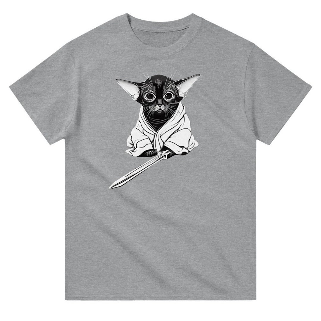 Jedi Kitty With Sword T-shirt: for Star Wars and Cat Lovers - Etsy