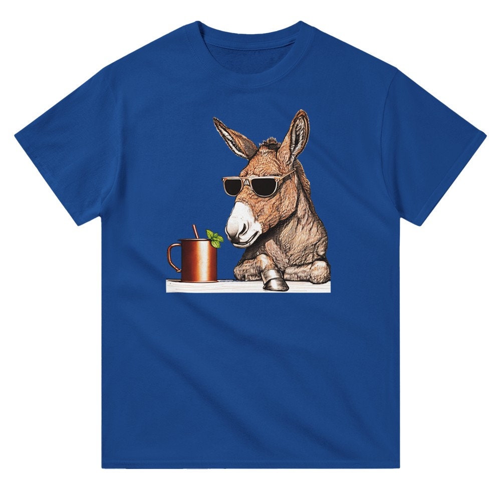 Cool Mule Sips a Moscow Mule Cocktail T-shirt Gift for Drink Lovers ...