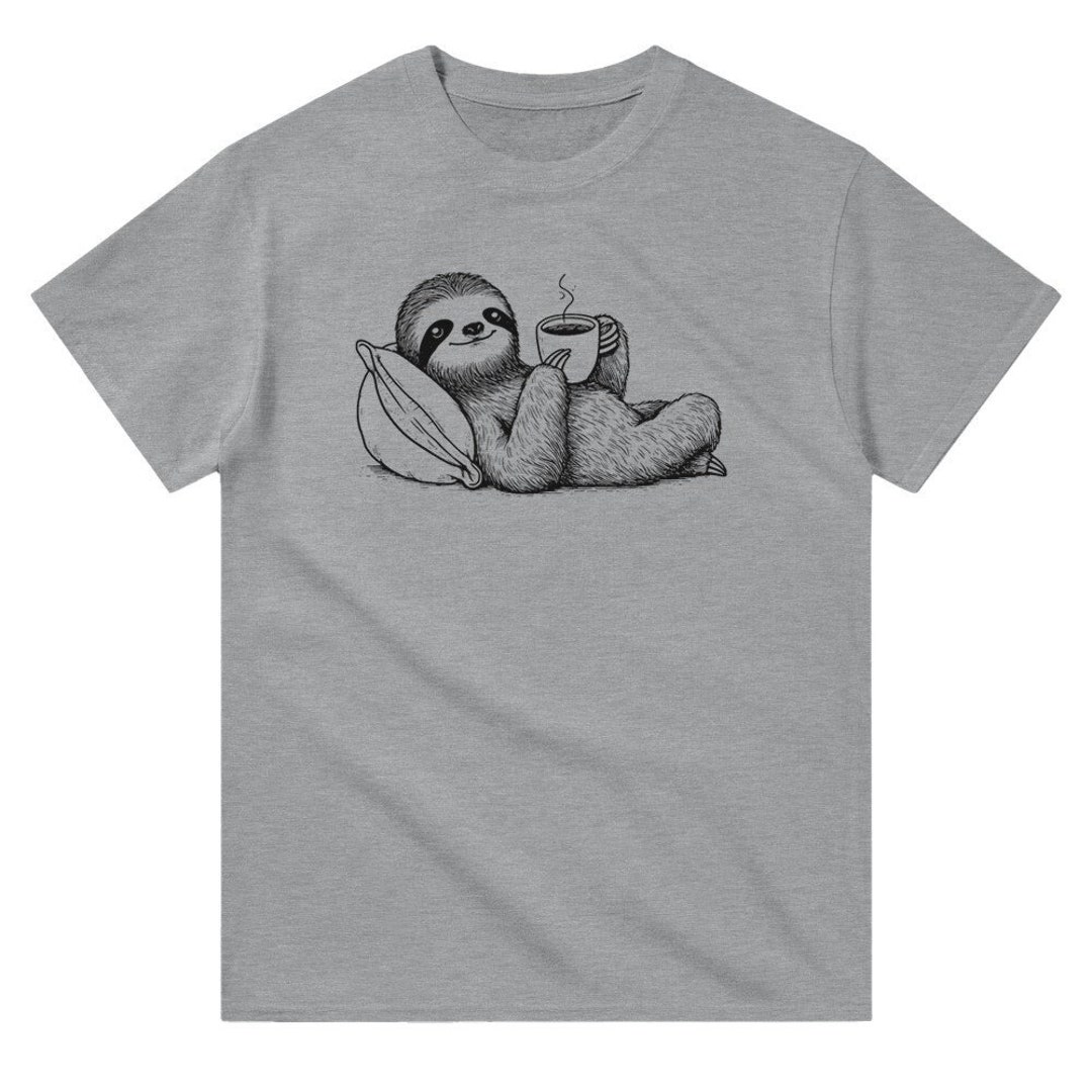 Sloth Brew Break T-shirt, Animal Lover Shirt, Gifts for Him, Sloth Gifts, Funny Animal Shirt ...