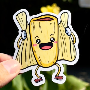 Cute Hot Tamale Waterproof Vinyl Sticker, Personal Space Laptop Phone ...
