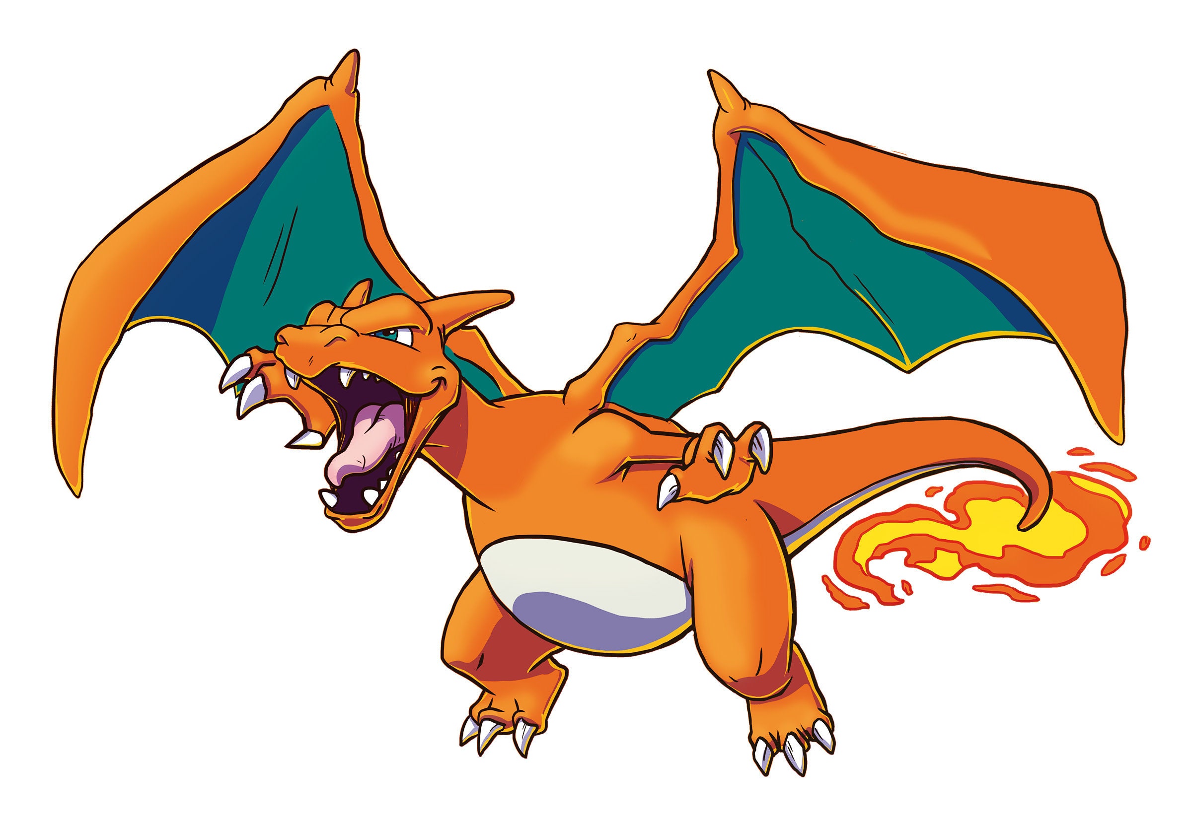 Pokemon Charizard Vinyl Sticker, Personal Space Laptop, Phone Case ...