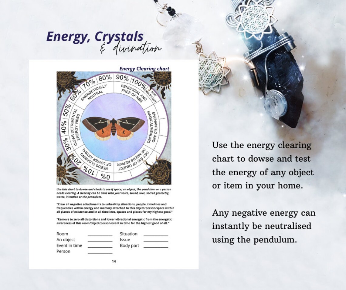 Crystal Divination Kit Crystal Spiral Bound Book A | Etsy