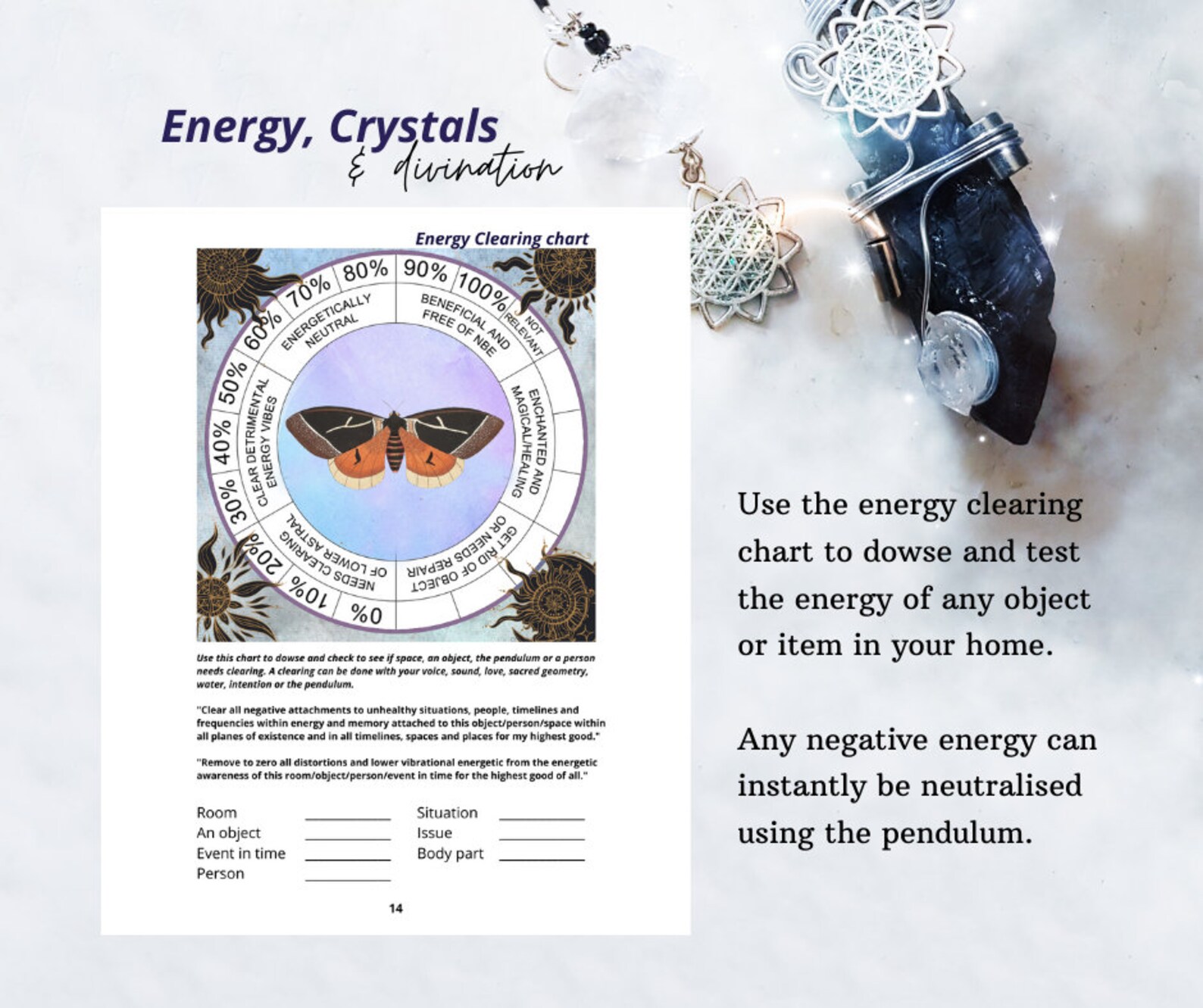 Crystal Divination Kit Crystal Spiral Bound Book A - Etsy