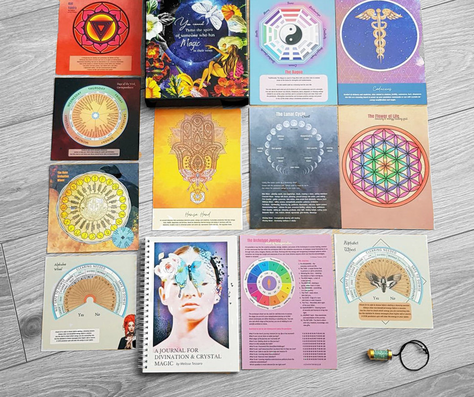 Crystal Divination Kit Crystal Spiral Bound Book A | Etsy