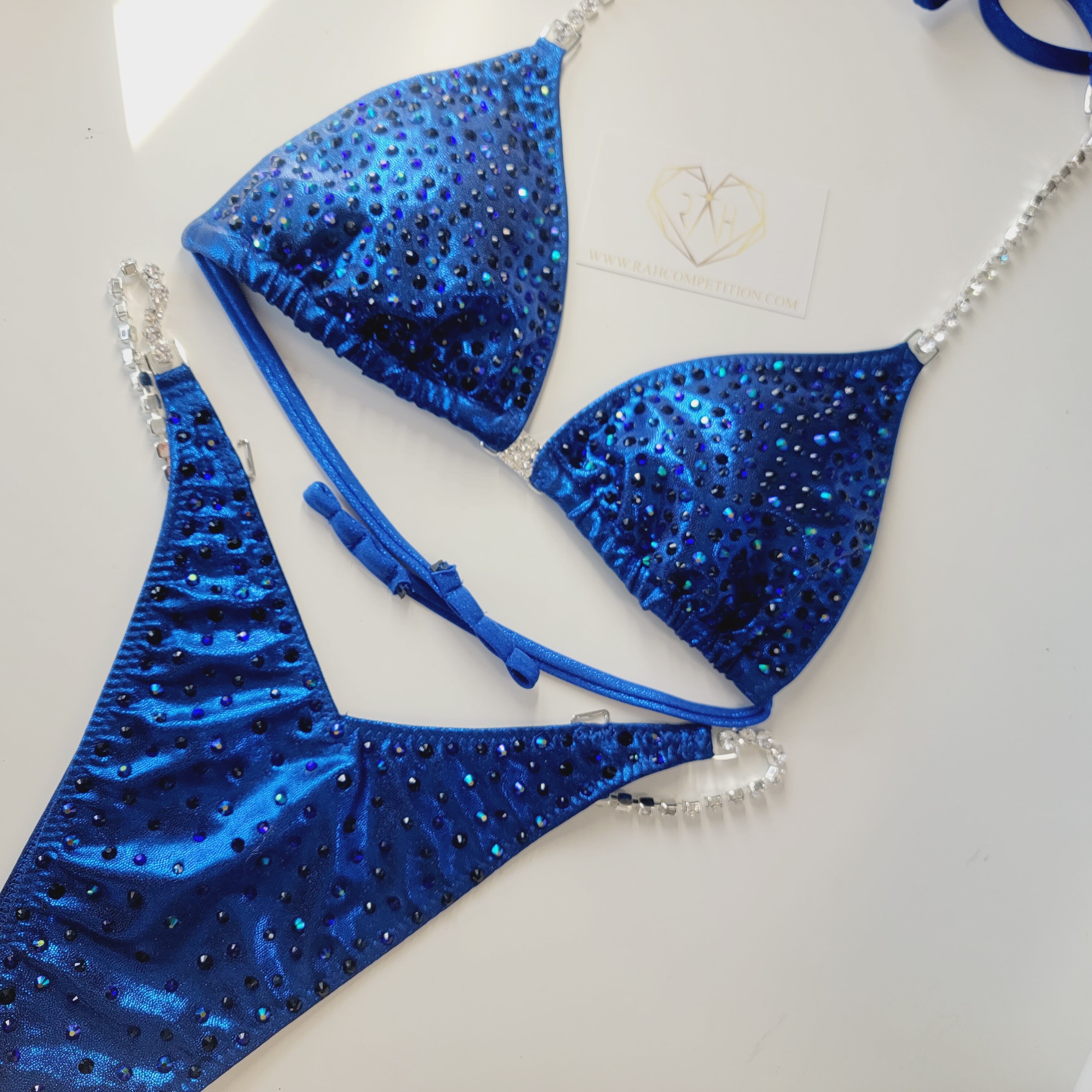 Navy Scatter Competition Figure Suit, Npc Bikini, Natural Bodybuilding ...