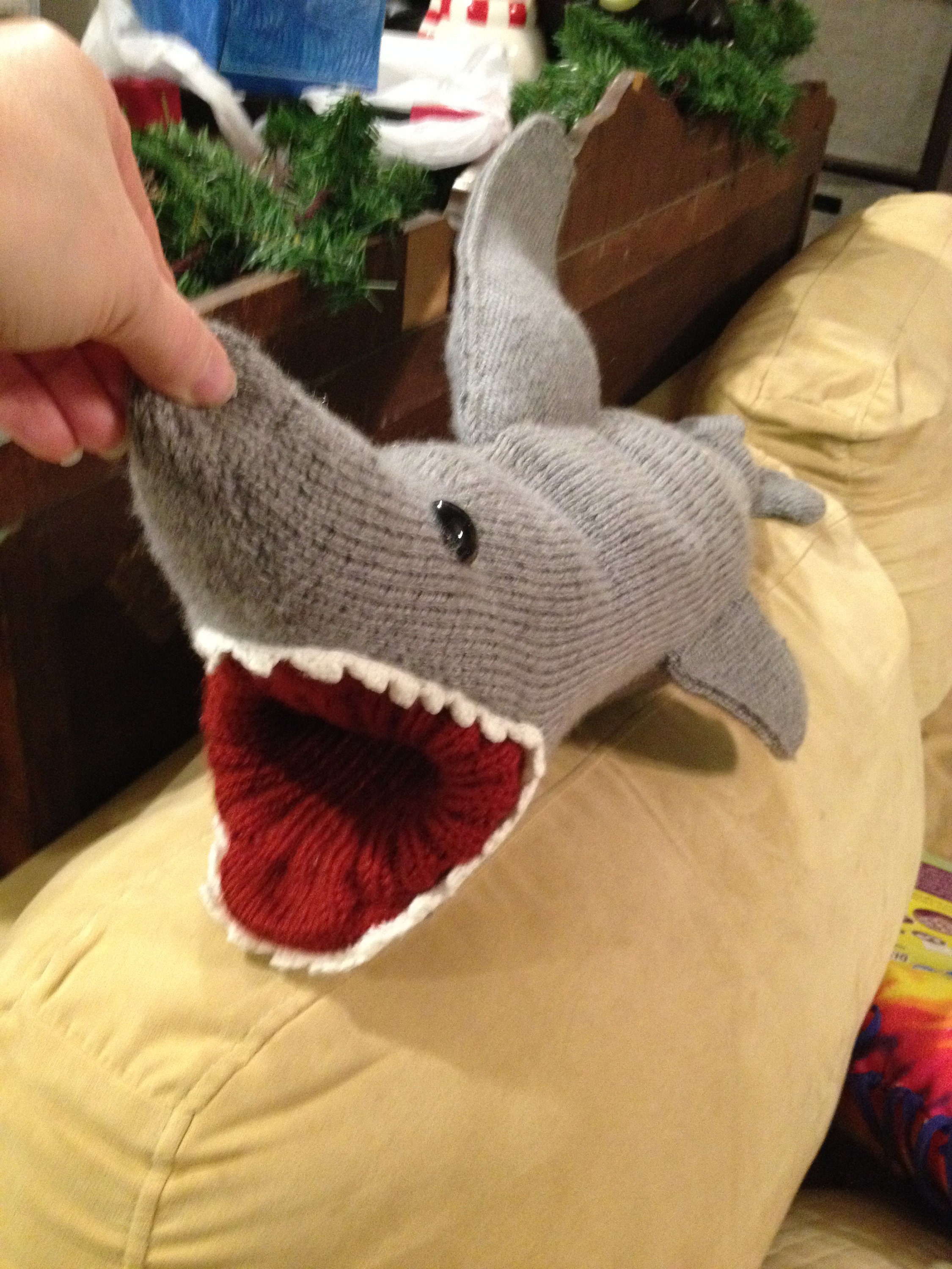 Hungry Shark a Knitted Shark Pattern for Amputees. It Can - Etsy Denmark