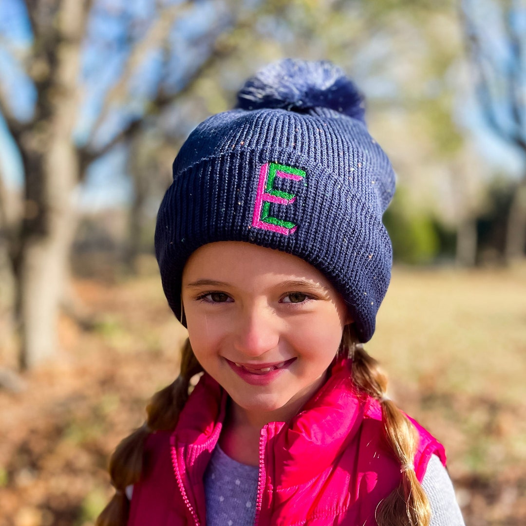 Monogrammed Beanies for Kids, Personalized Beanies for Girls ...
