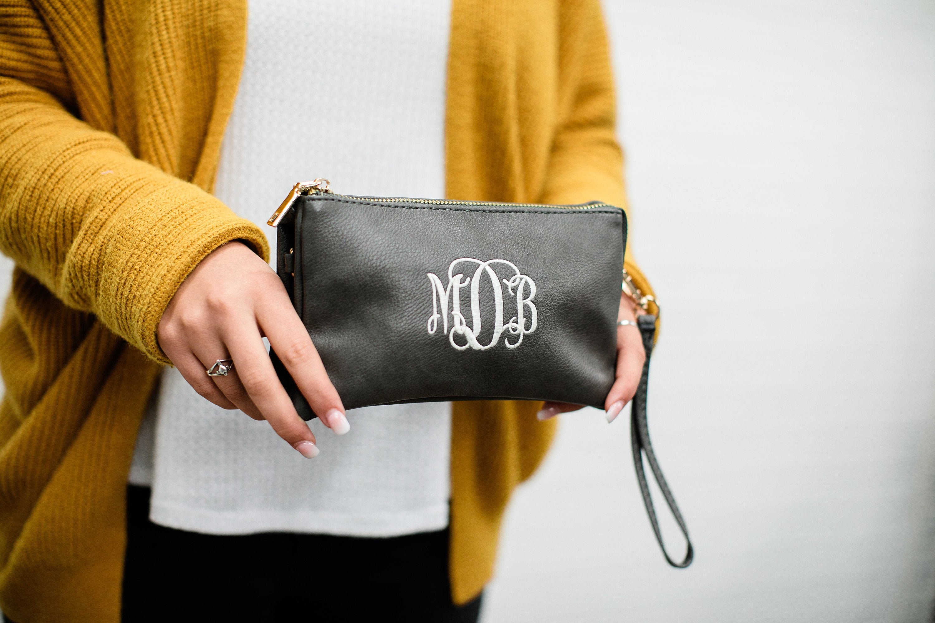 Monogram Wristlet Monogram Wristlet WalletPersonalized | Etsy