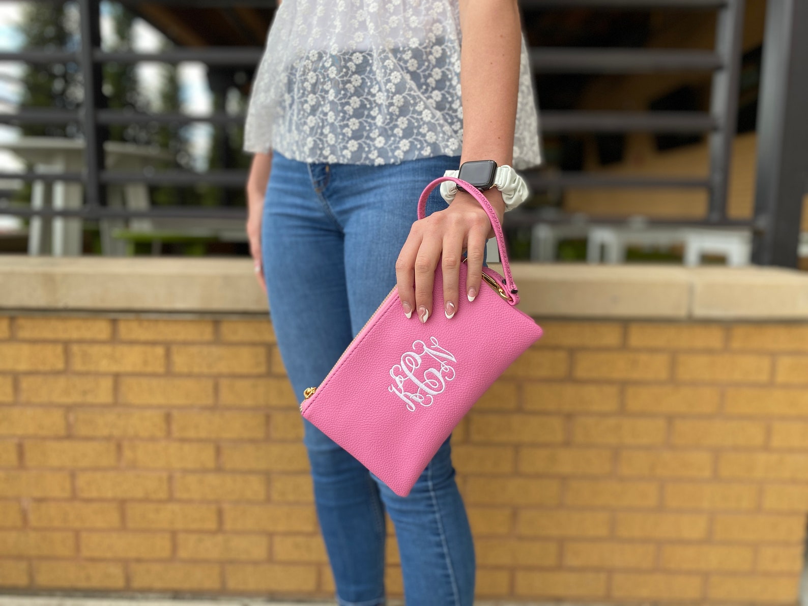 Monogrammed Wristlet Wallet Personalized Wristlet Wallet - Etsy