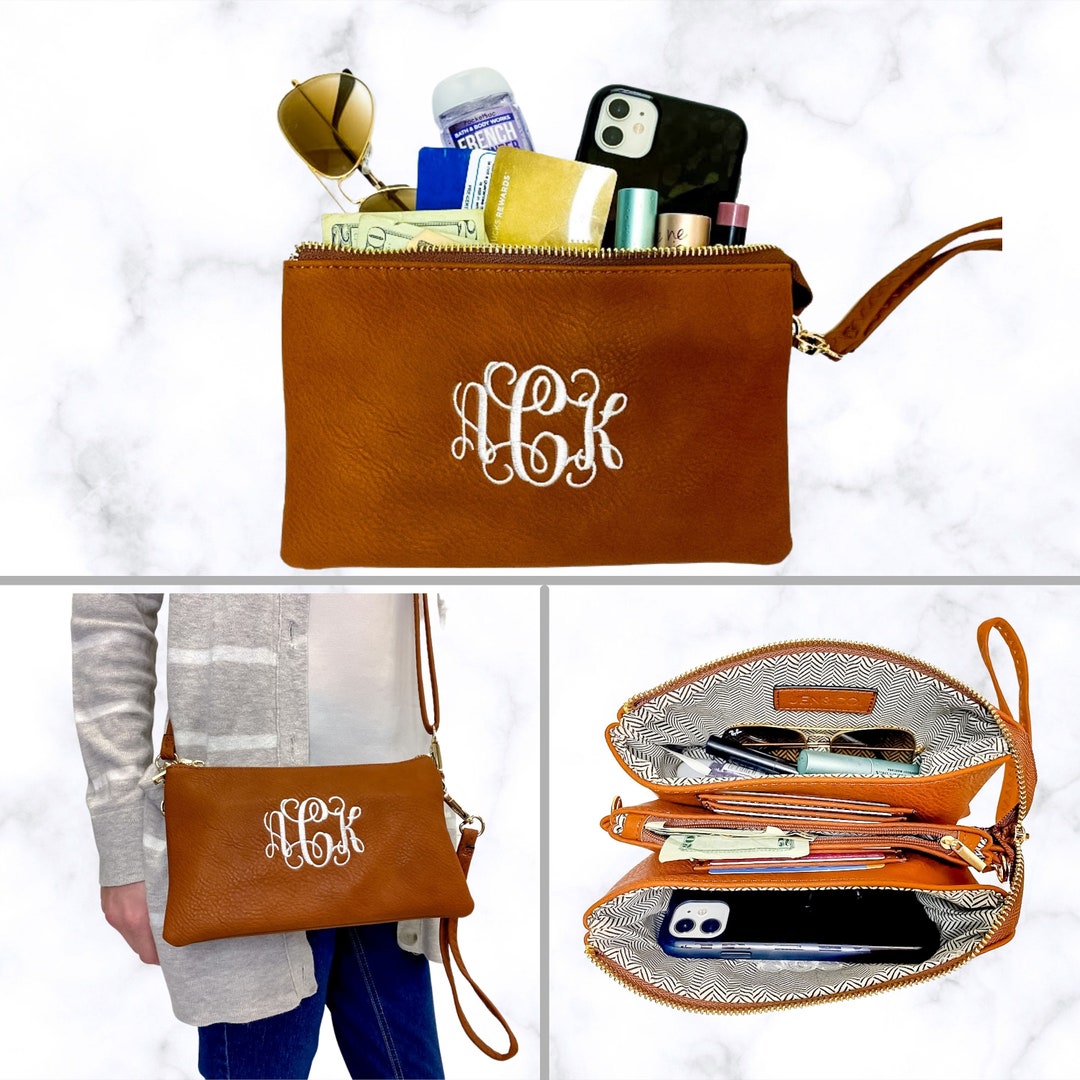 Monogrammed Wristlet Wallet Personalized Wristlet Wallet Monogram ...