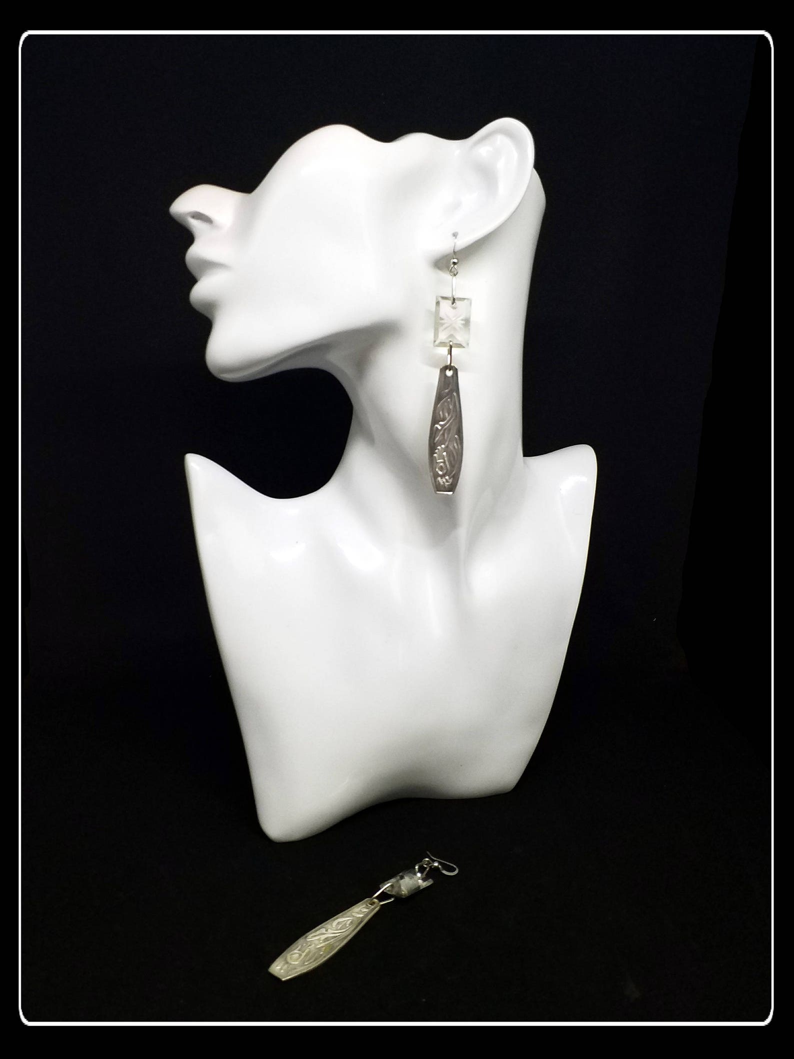 Handmade Silver Spoon and Clear Antique Crystal Art Deco - Etsy