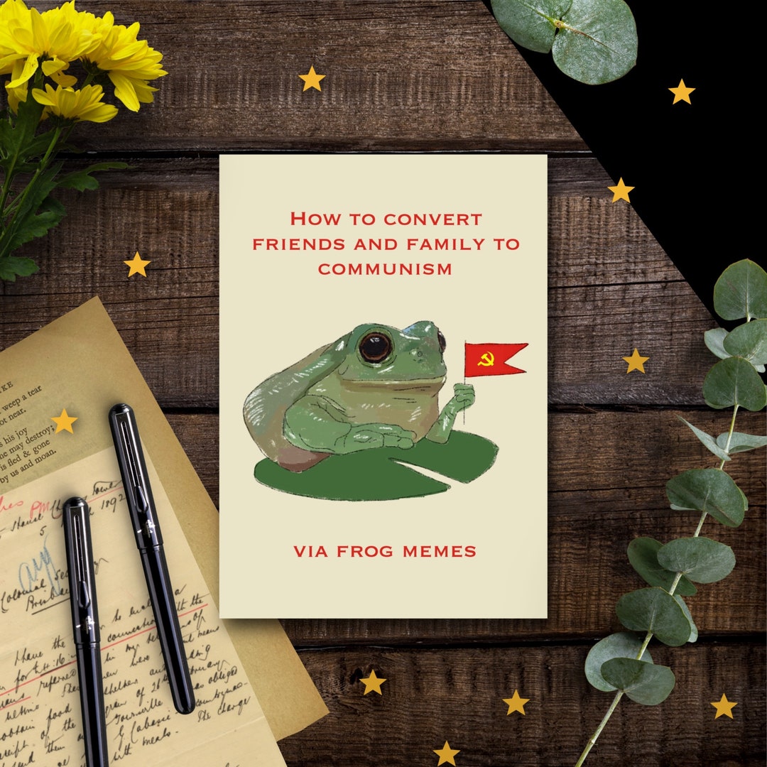 Frog Meme, Cottagecore Summery Notebook, Lined or Unlined Sketchbook ...
