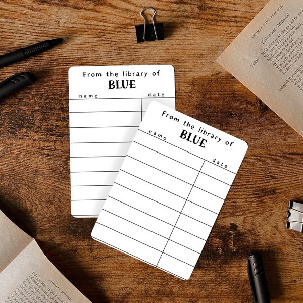 Library Card - Etsy UK