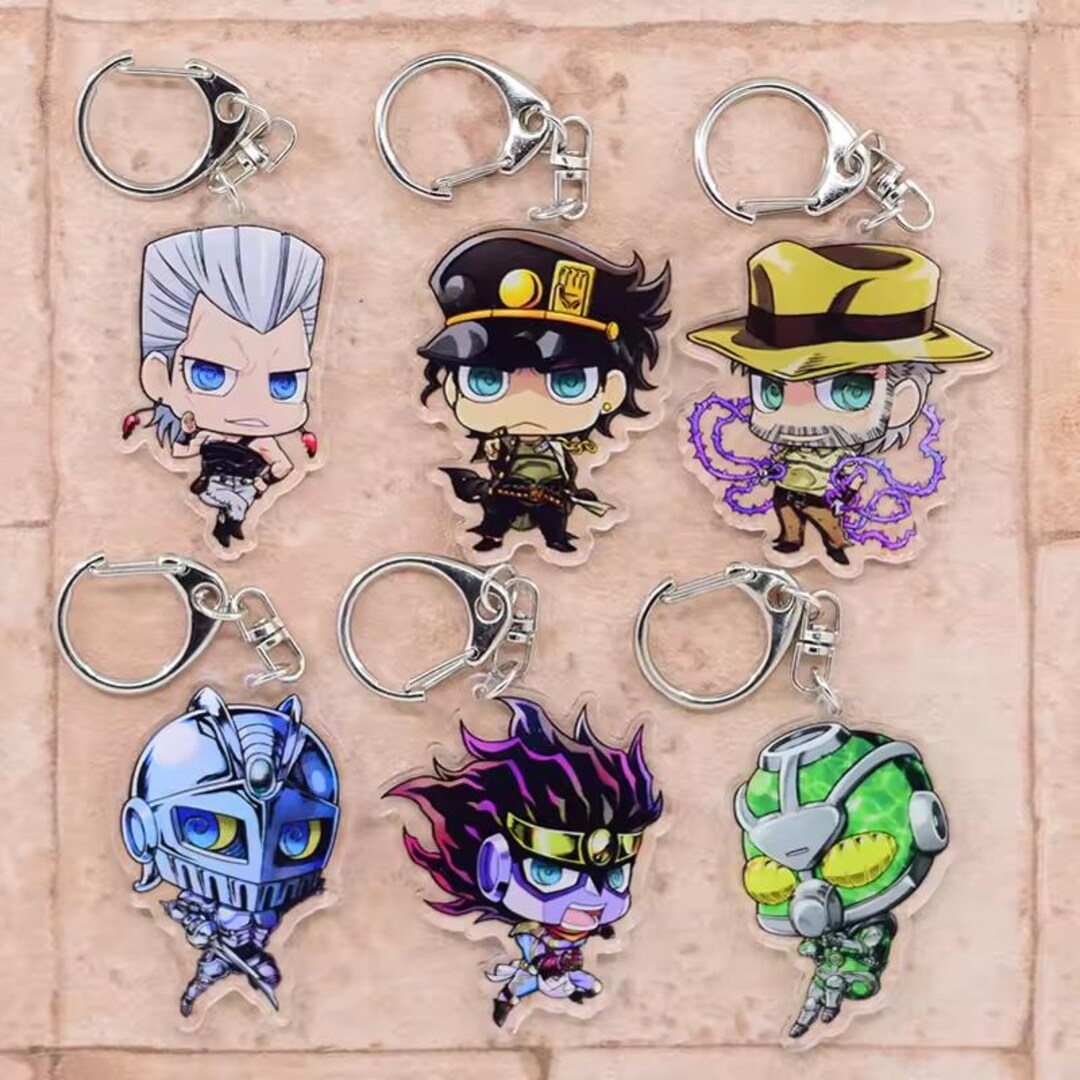 Acrylic Keychain Jojo Cute Anime Cartoon 22 - Etsy