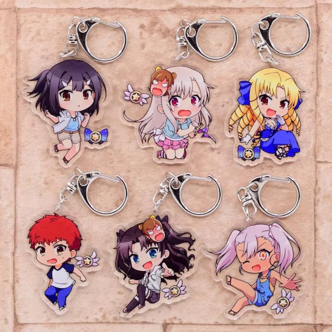 Acrylic Keychain Cute Fate Anime Cartoon 19 - Etsy