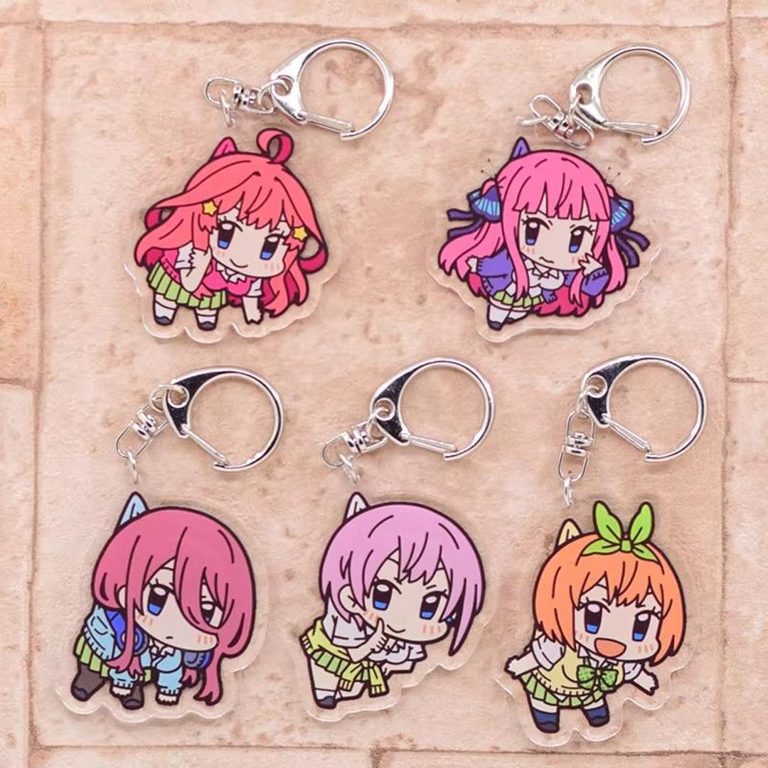 Acrylic Keychain Chibi Girl Cute Anime Cartoon 18 - Etsy
