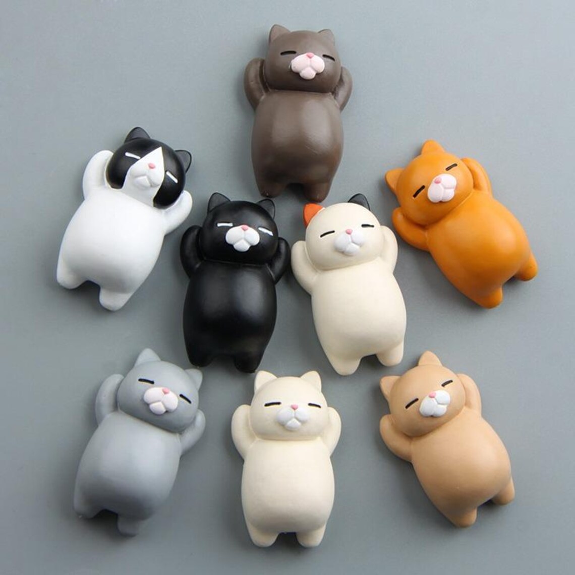 1pcs Fridge Magnets 3D Cute Lazy Cat Cartoon Japanese Style Home Decor ...